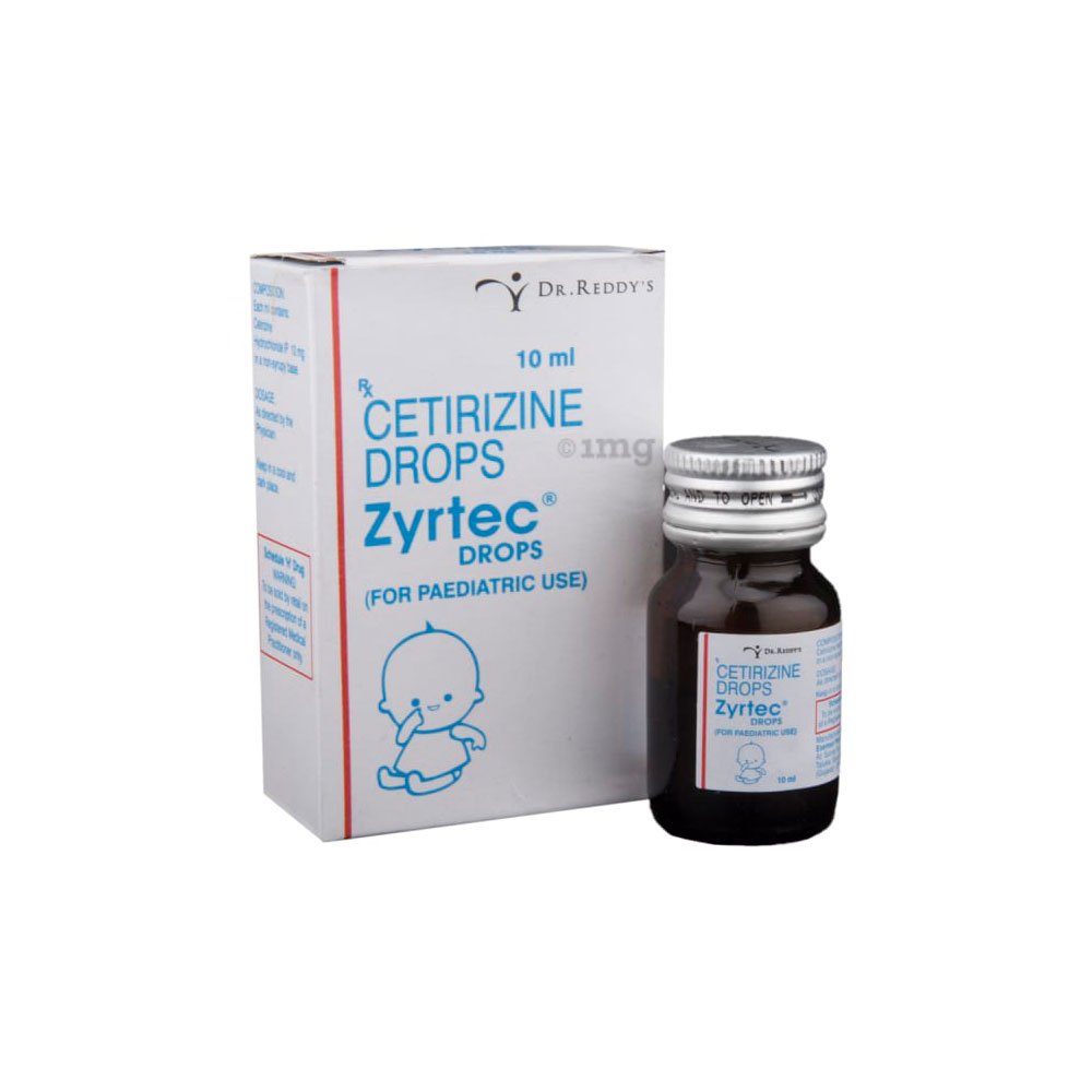 Zyrtec - Cetirizine Drop Manufacturer & Exporter | Bulk Supplier India